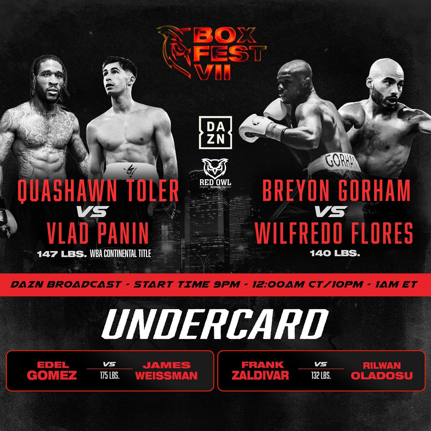 BOXFEST VII – Red Owl Boxing