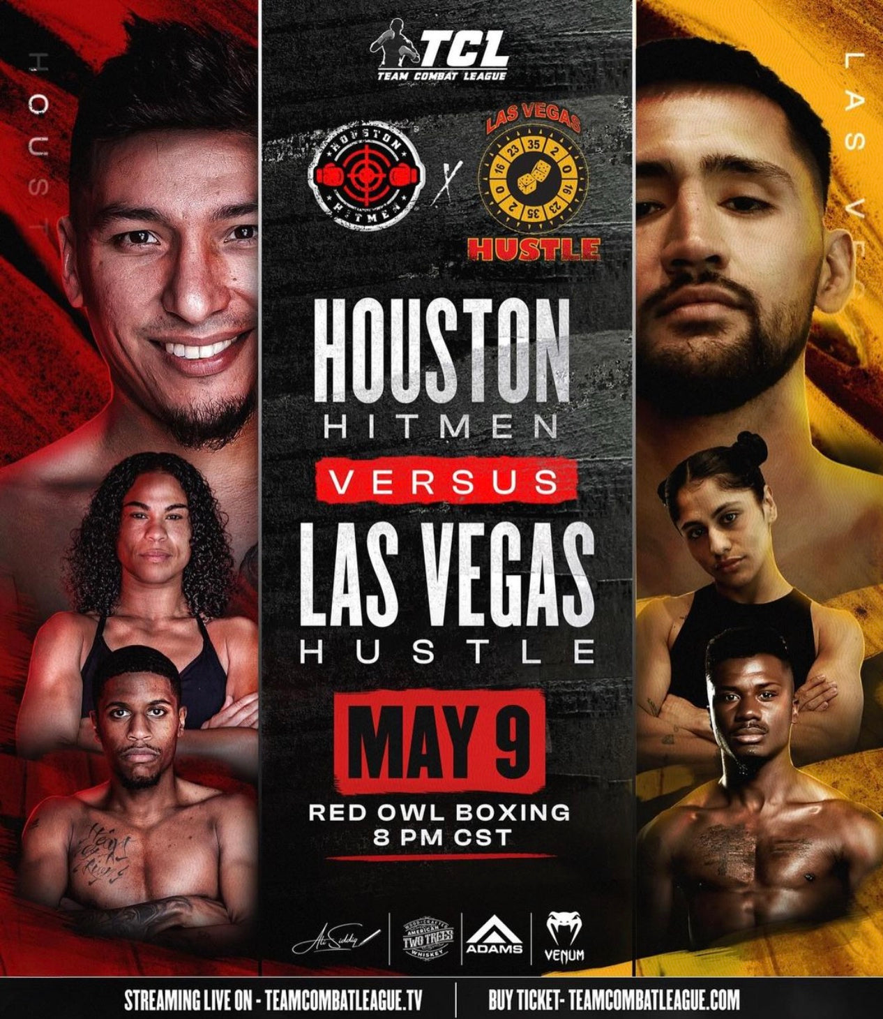 Las Vegas Hustle VS Houston Hitmen – Red Owl Boxing